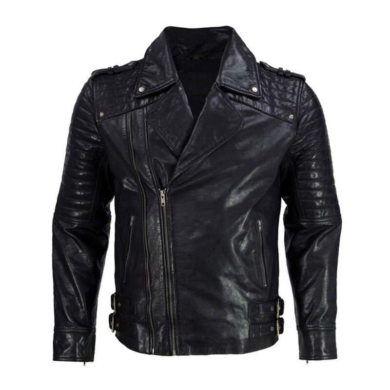 Mens Classic Black Leather Jackets - Mr Leather Shop