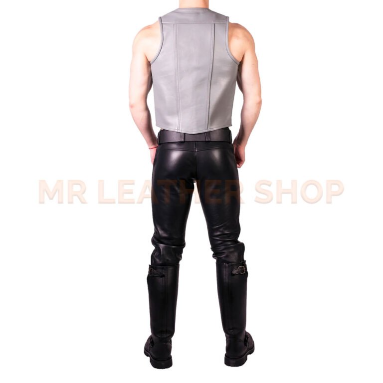 Gay Police Leather Uniform Specially Made With Genuine Leather.