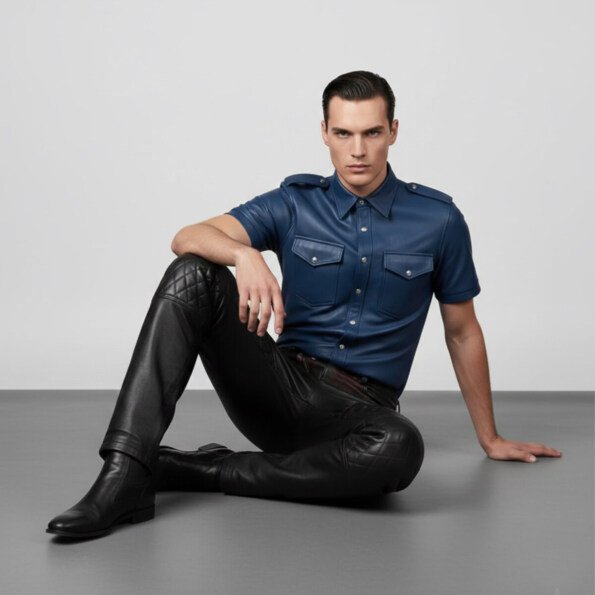 Custom Name Leather Uniform - Mr Leather Shop - Mens Leather Uniform ...